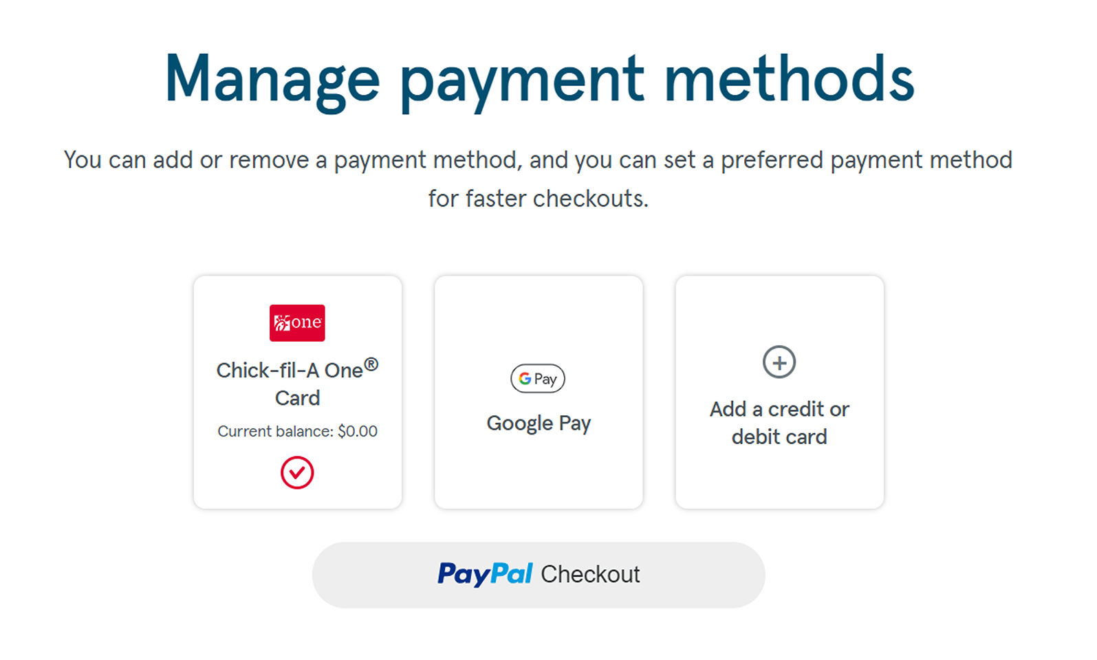 How can I check the balance on my gift card? | Chick-fil-A