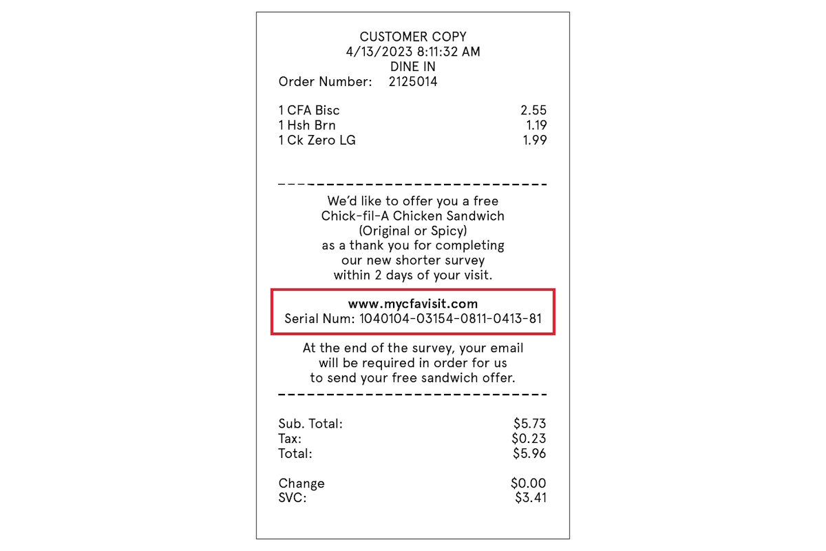 Where can I find the Customer Experience Survey? | Chick-fil-A